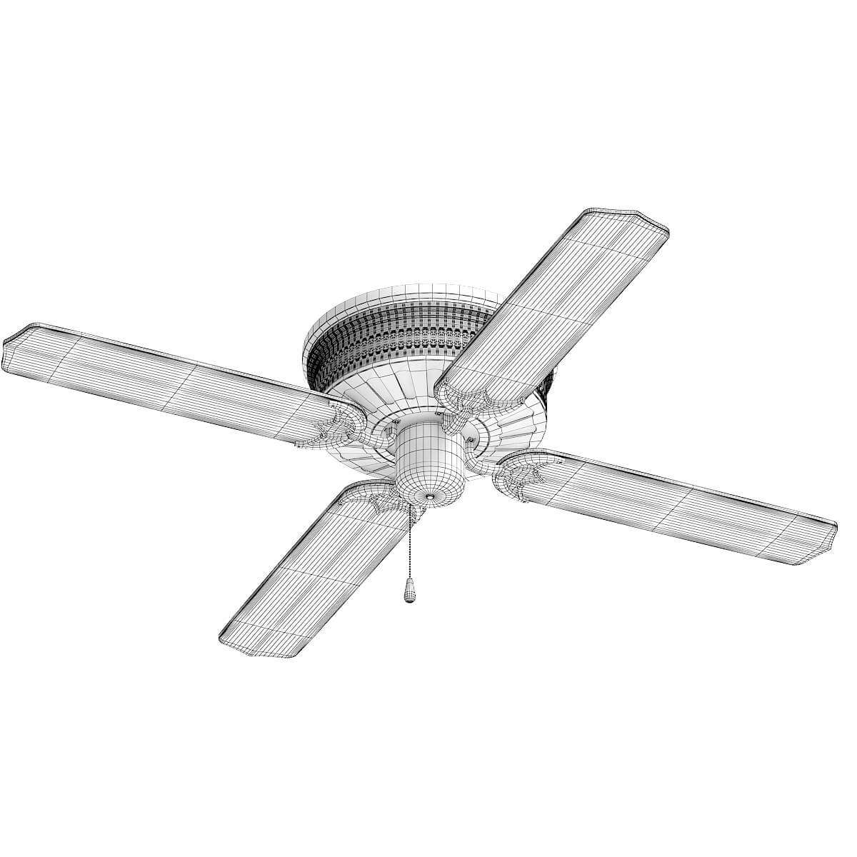 Ceiling Fan - 3D Model by cgaxis