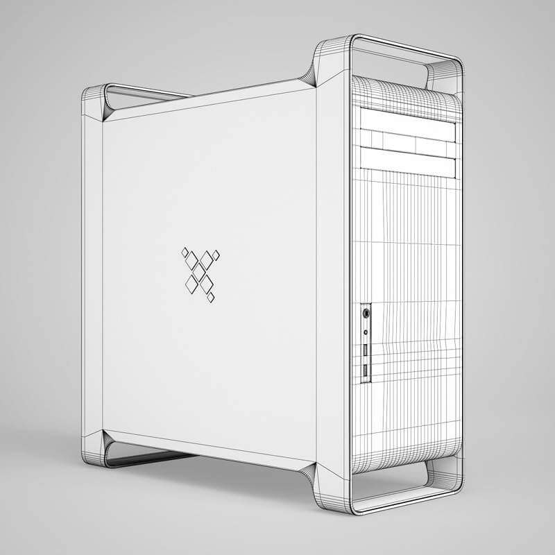 Computer Case - 3D Model by cgaxis