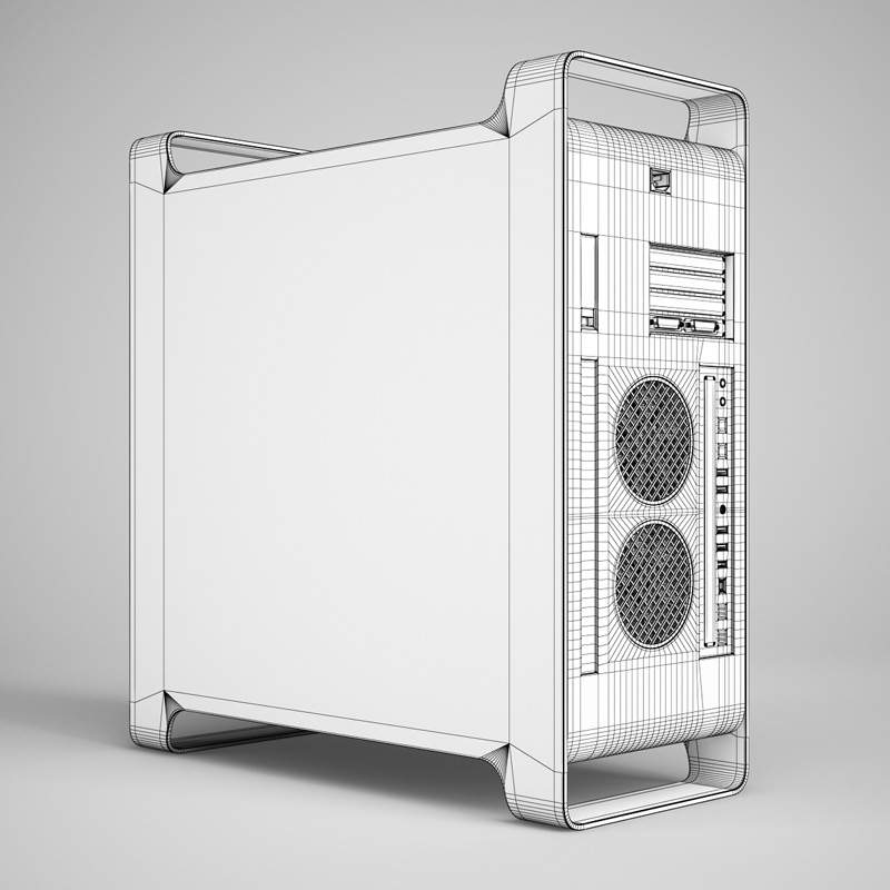 Computer Case - 3D Model by cgaxis