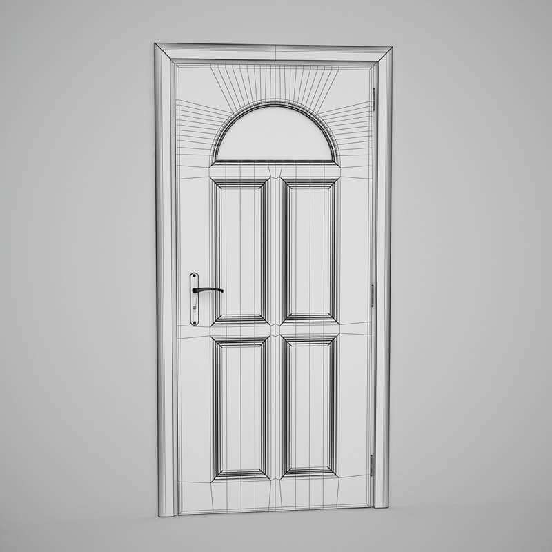 Door 60 - 3D Model by cgaxis