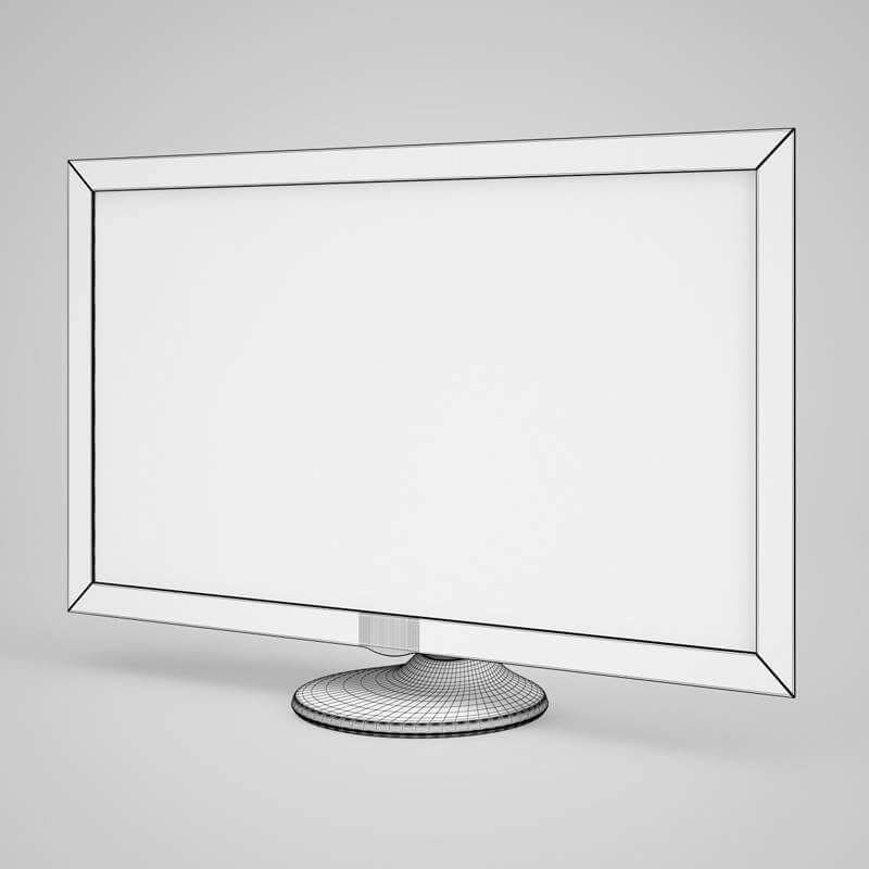 LCD Monitor - 3D Model by cgaxis