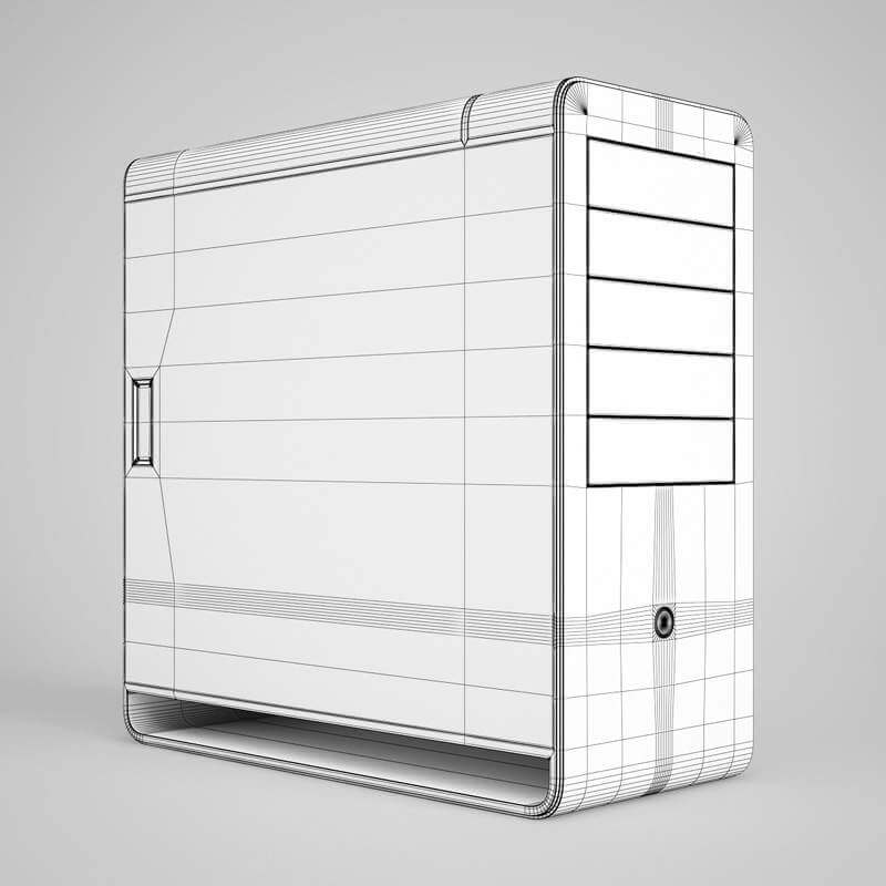 PC Case - 3D Model by cgaxis