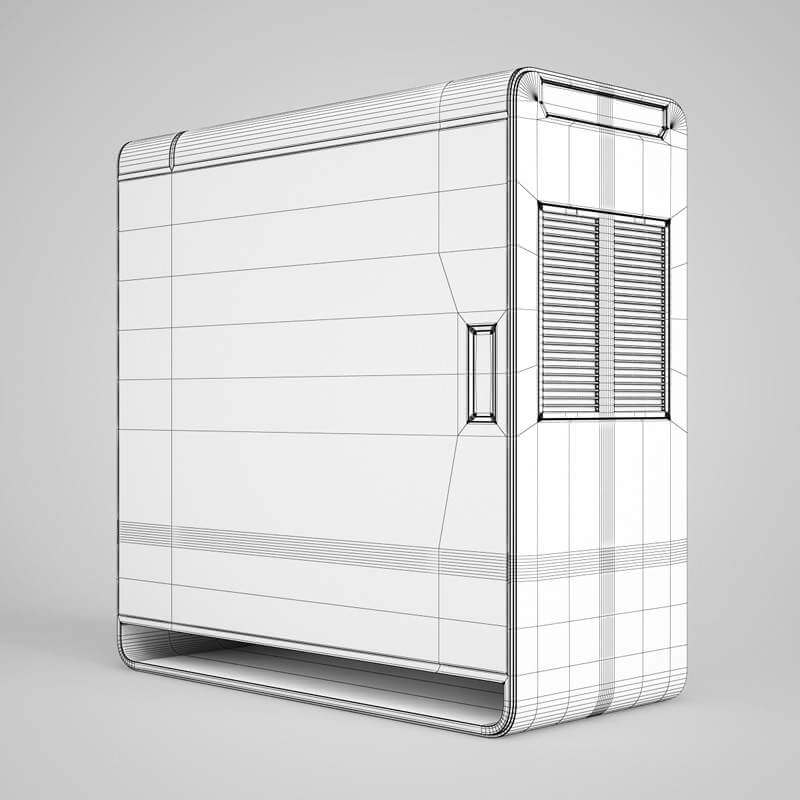 PC Case - 3D Model by cgaxis