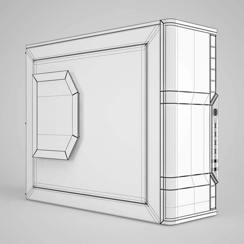 PC Case - 3D Model by cgaxis