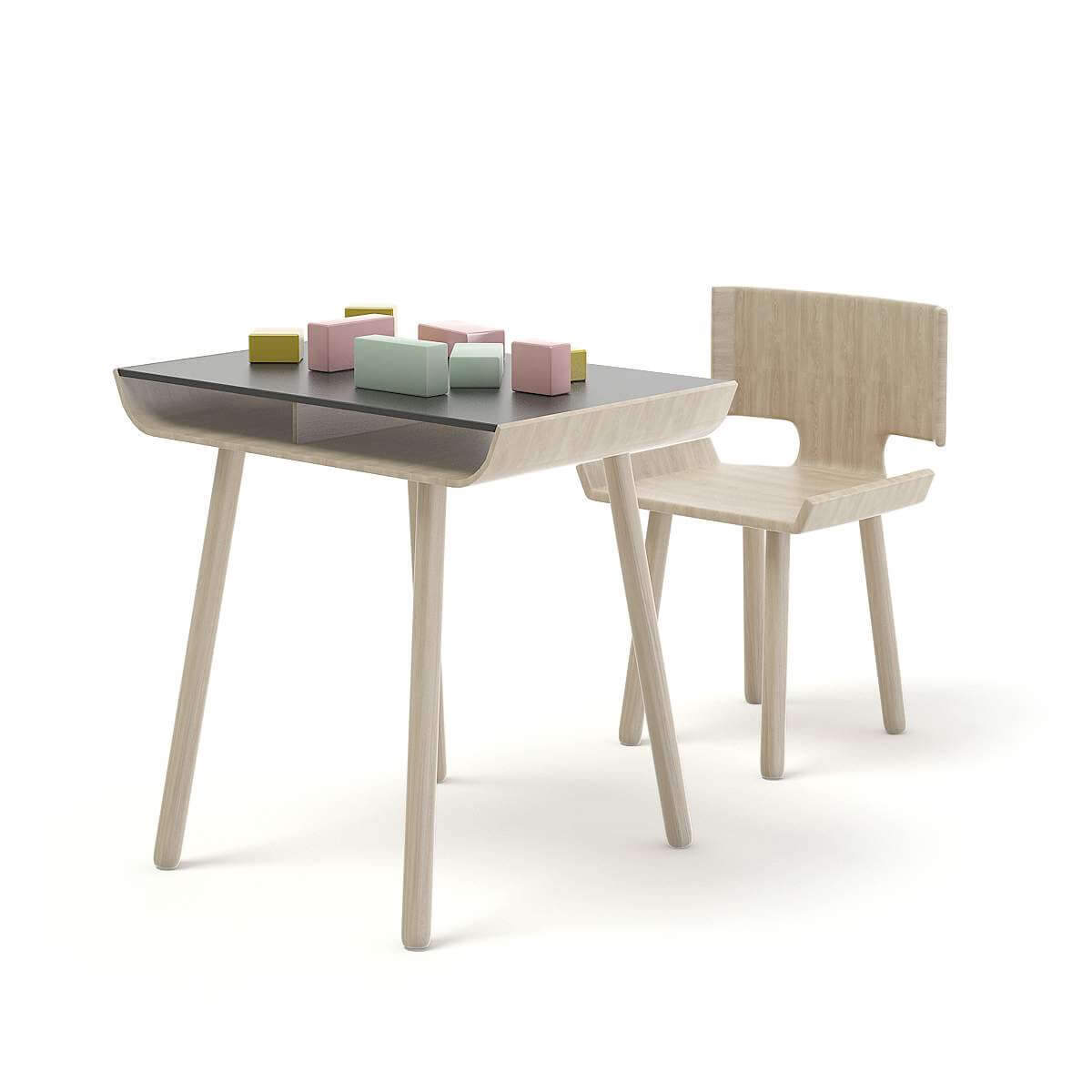Children Chair and Table with Blocks - 3D Model by cgaxis