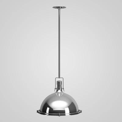 Chrome Ceiling Lamp 08 - 3D Model by cgaxis