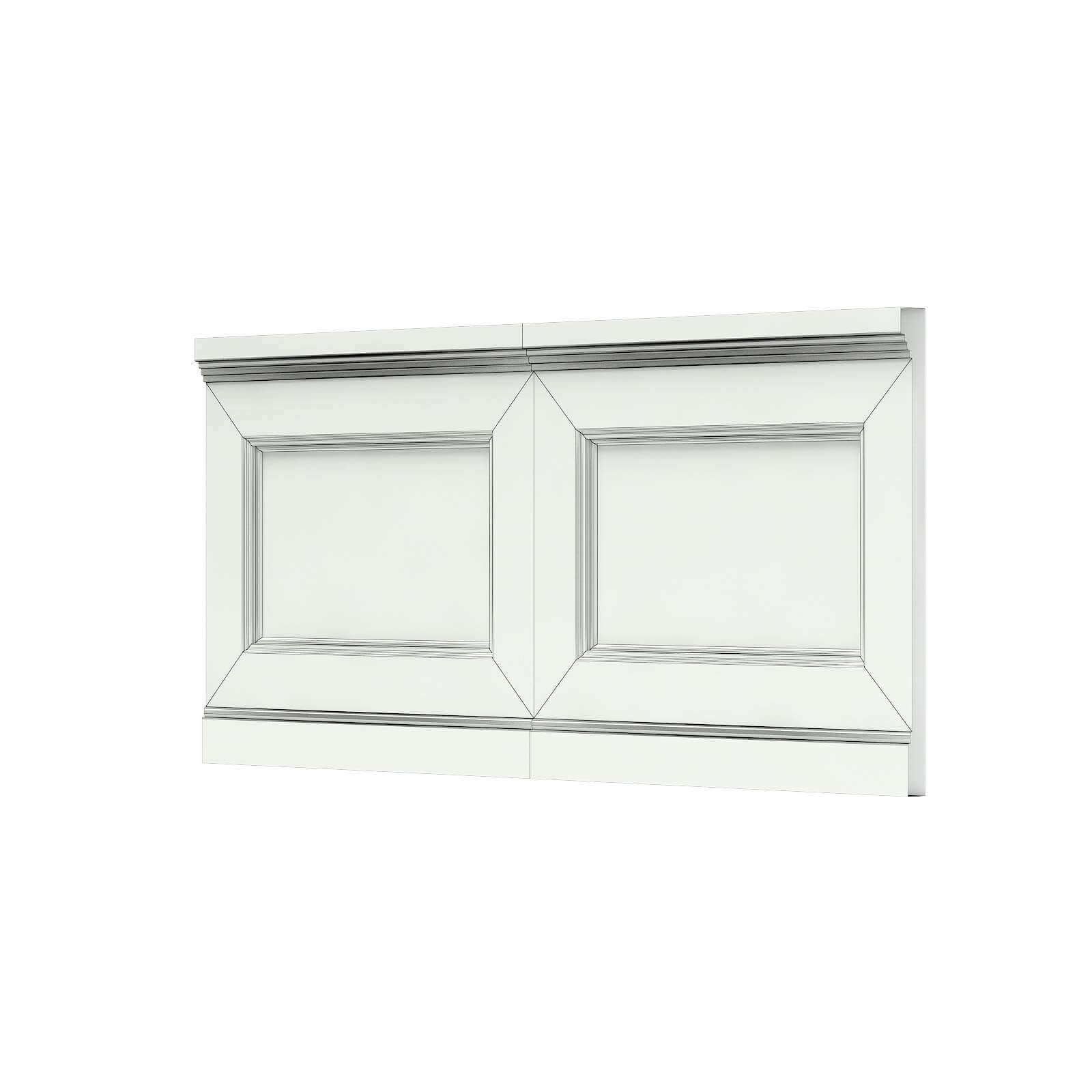 Classic Low Wall Panel - 3D Model by cgaxis