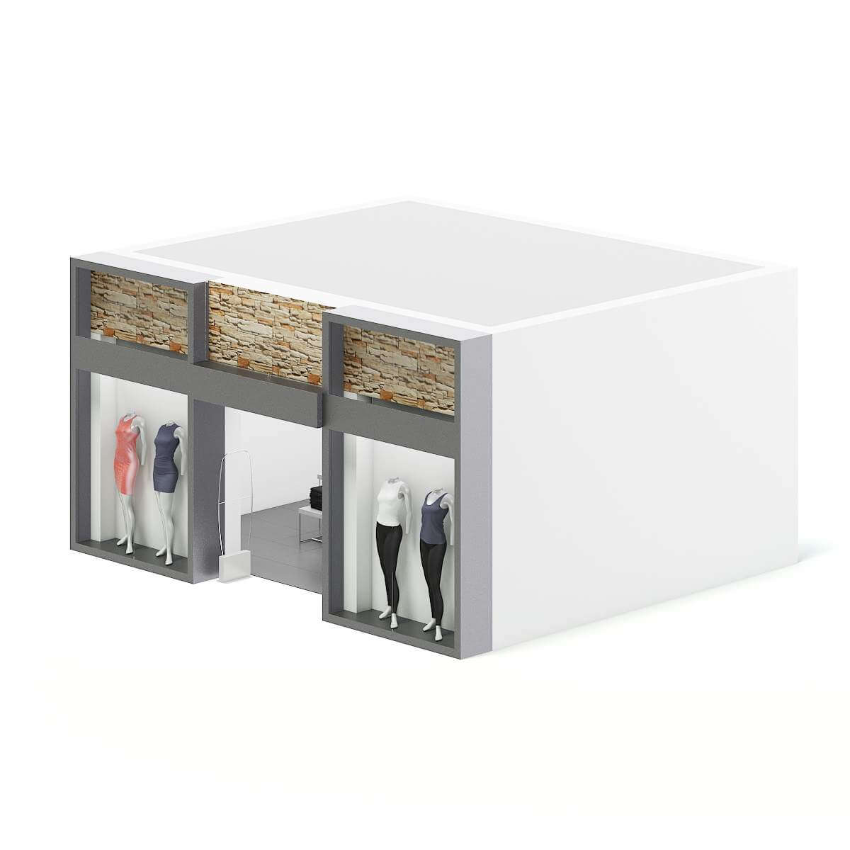 Clothes Store - 3D Model by cgaxis