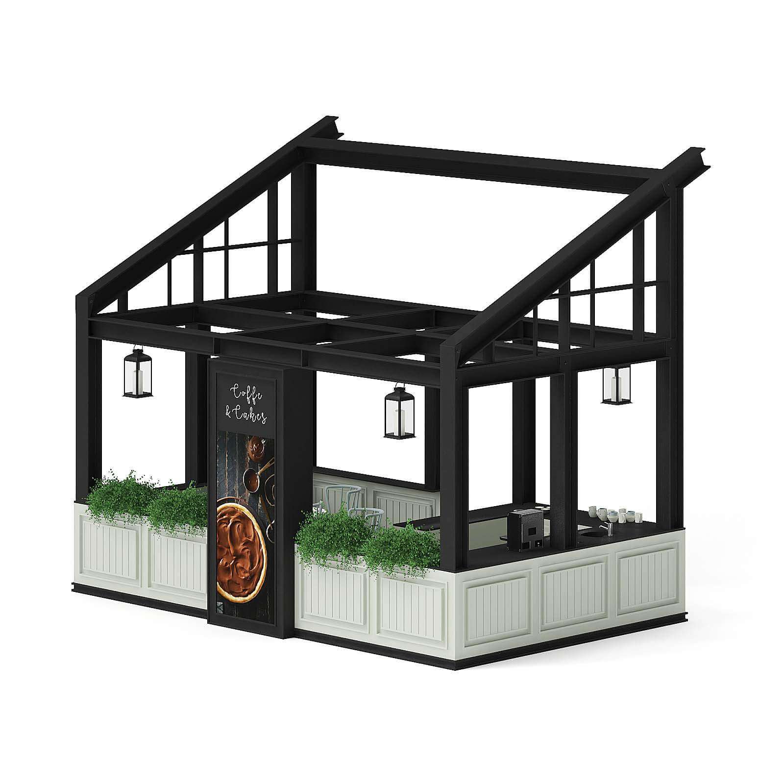 Coffee Kiosk - 3D Model by cgaxis