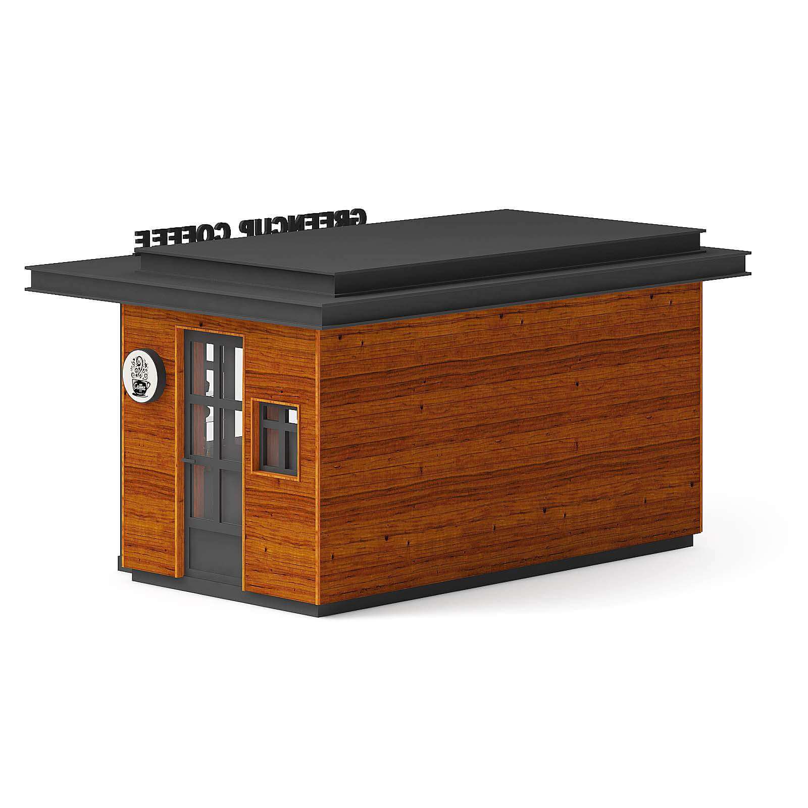 Coffee Kiosk - 3D Model by cgaxis