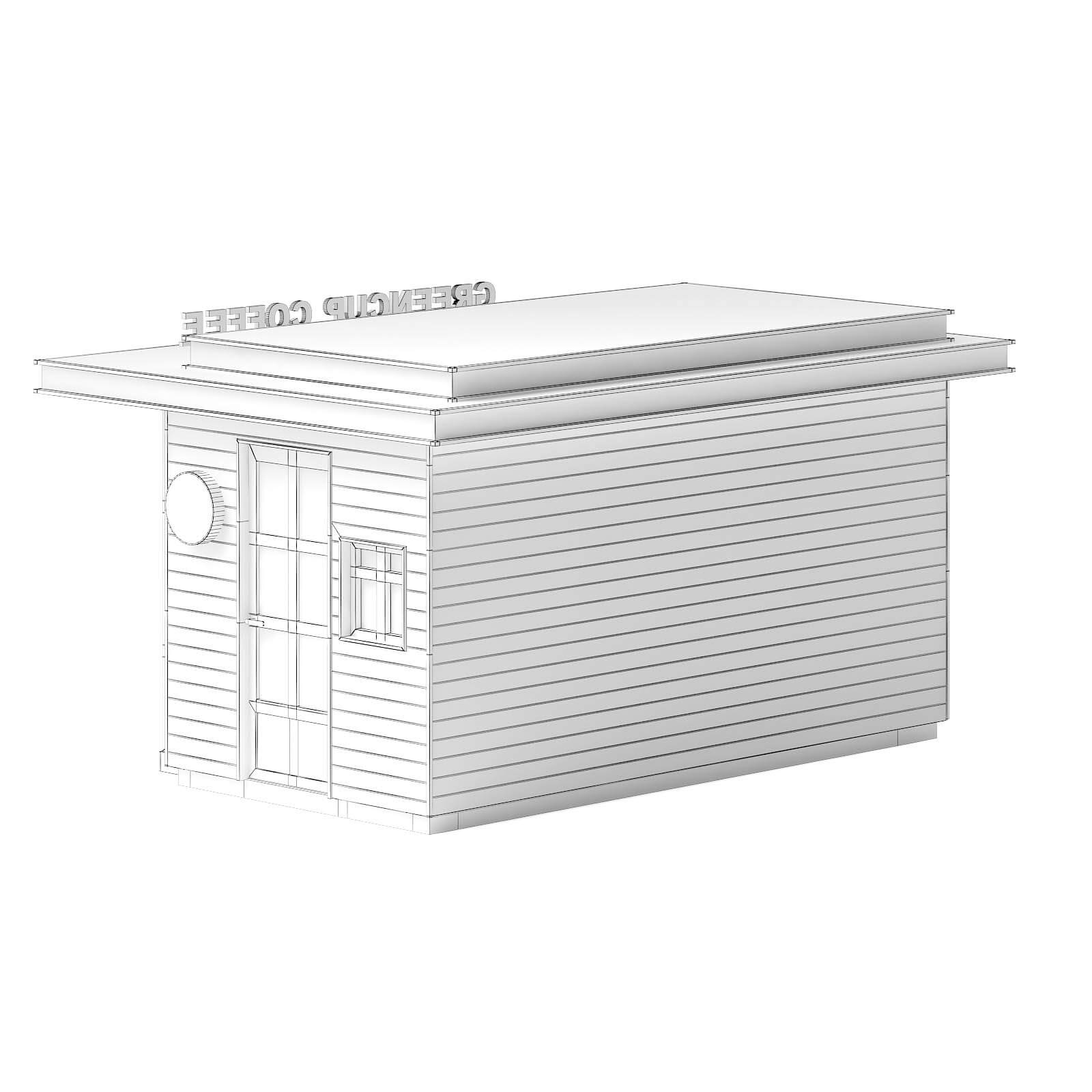 Coffee Kiosk - 3D Model by cgaxis