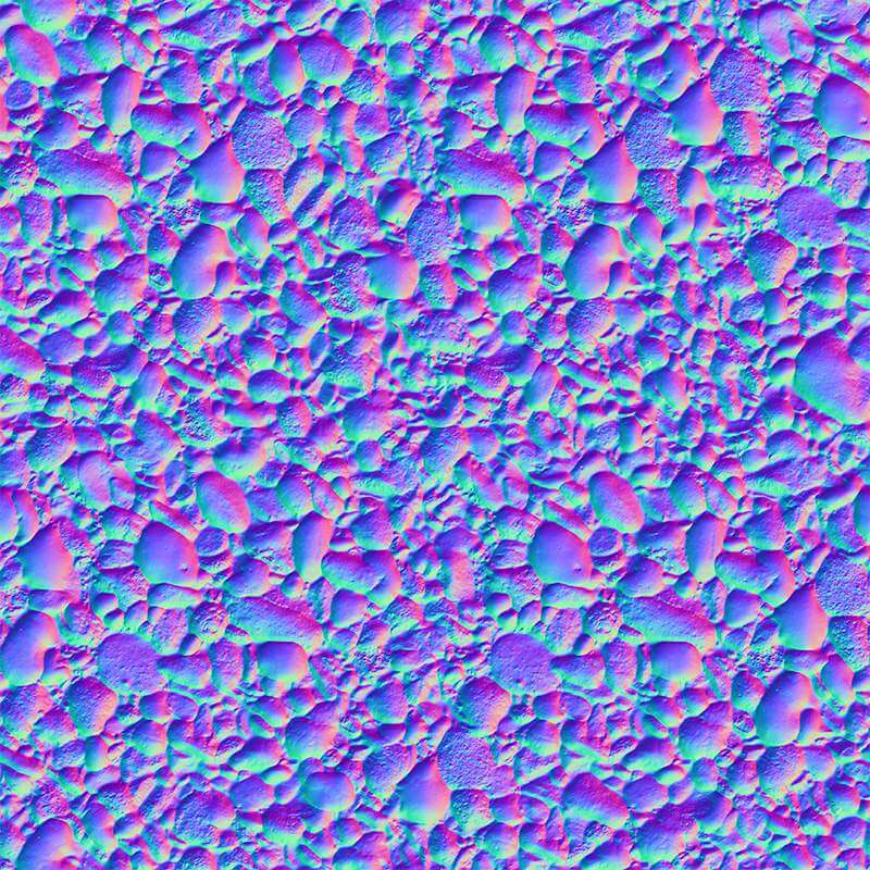 Colorful Pebbles PBR Texture by cgaxis
