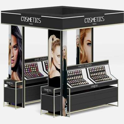 Cosmetics Stand - 3D Model by cgaxis