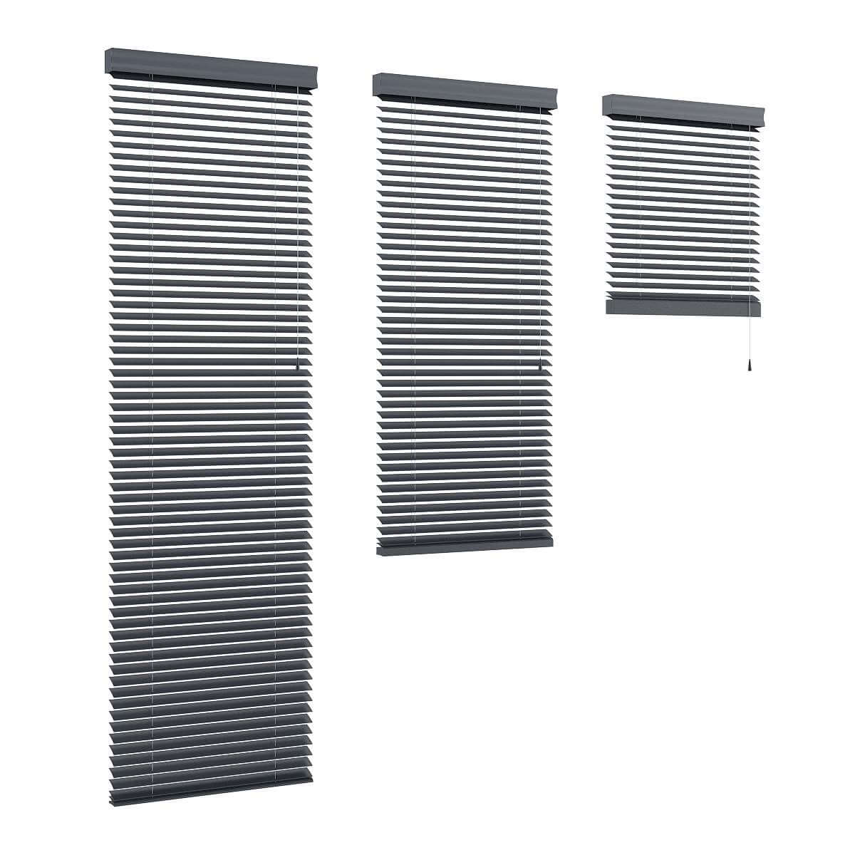 Dark Grey Shutters - 3D Model by cgaxis