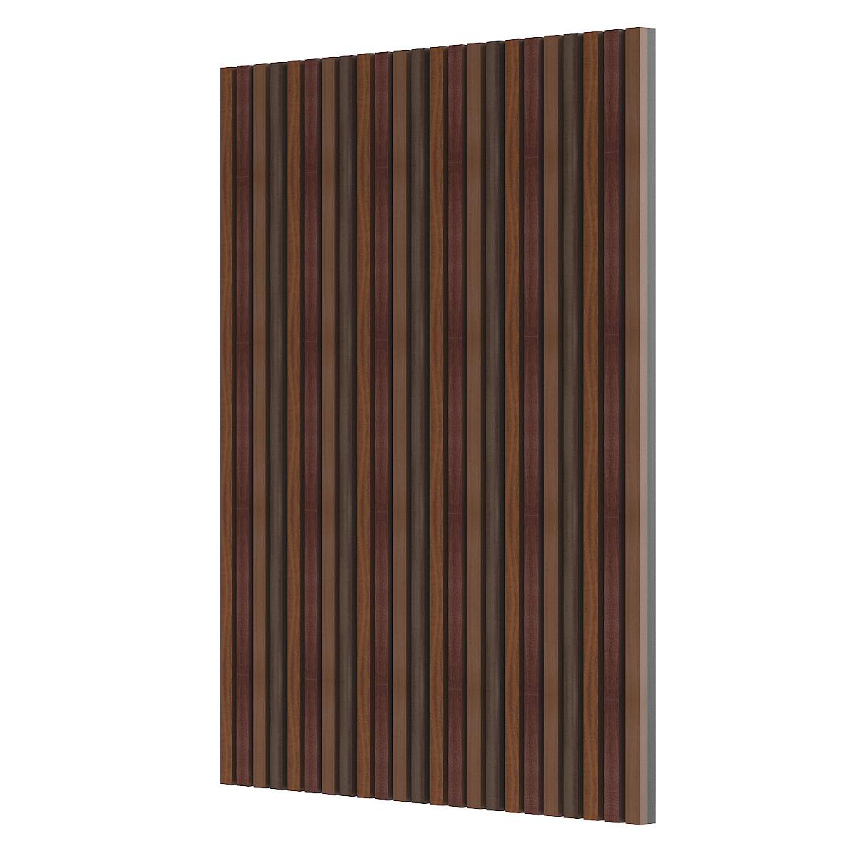Dark Wood Wall Panel - 3D Model by cgaxis