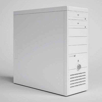 Desktop Computer - 3D Model by cgaxis