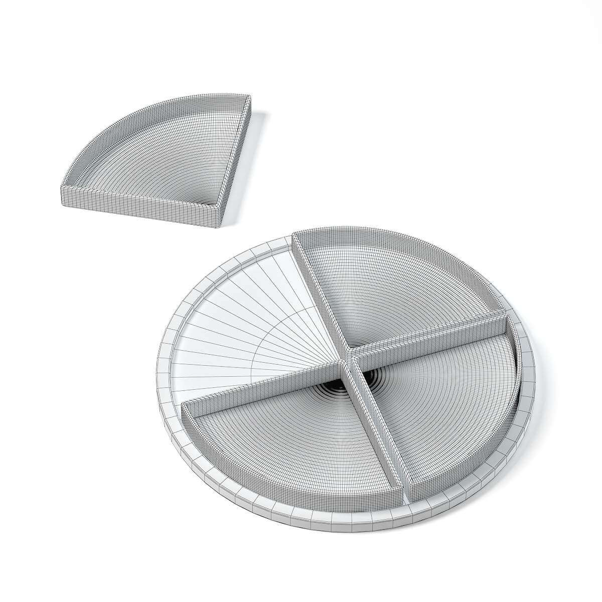 Dish Set - Free 3D Model by cgaxis