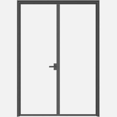 Glass Double Door Texture