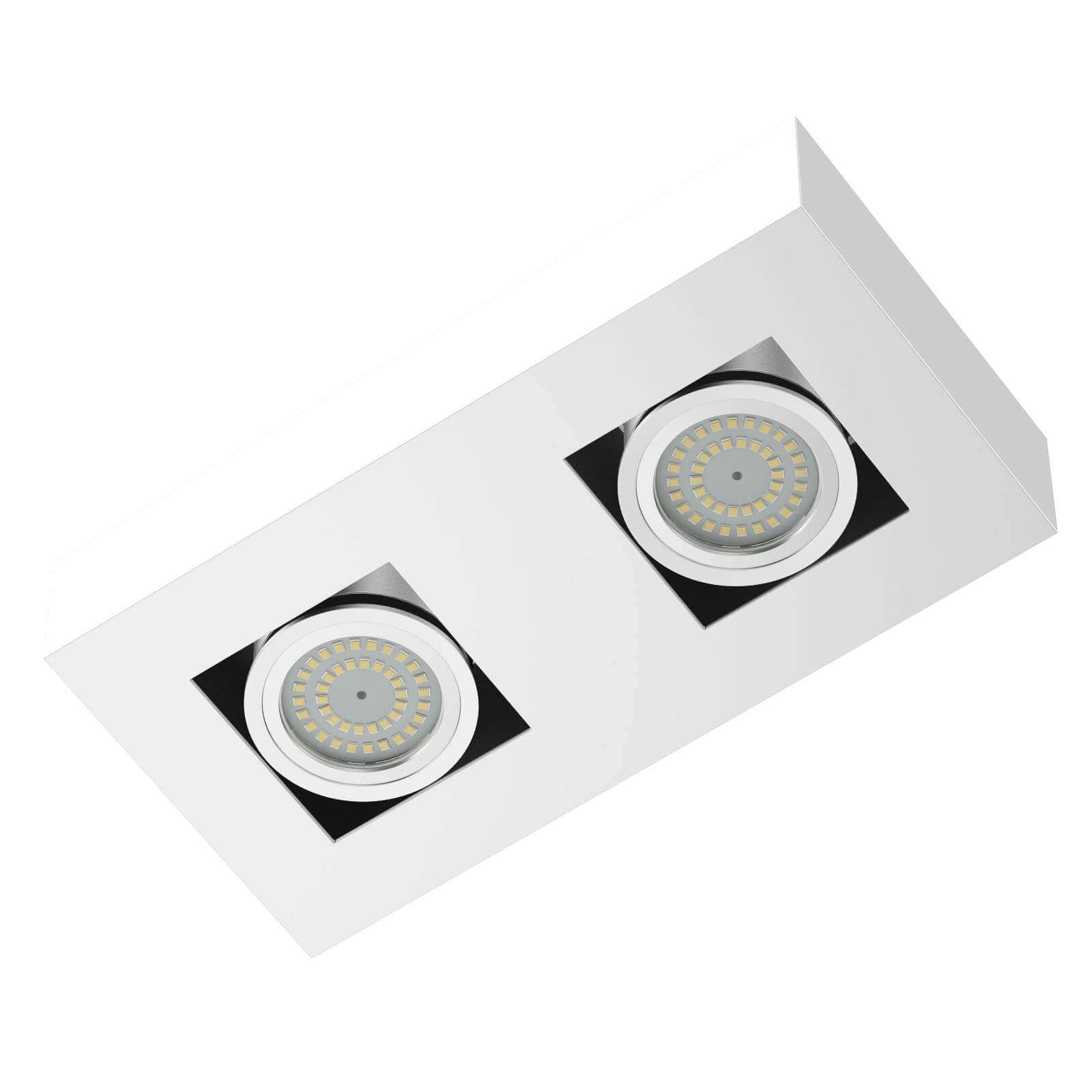 Double Rectangular Halogen Light - 3D Model by cgaxis