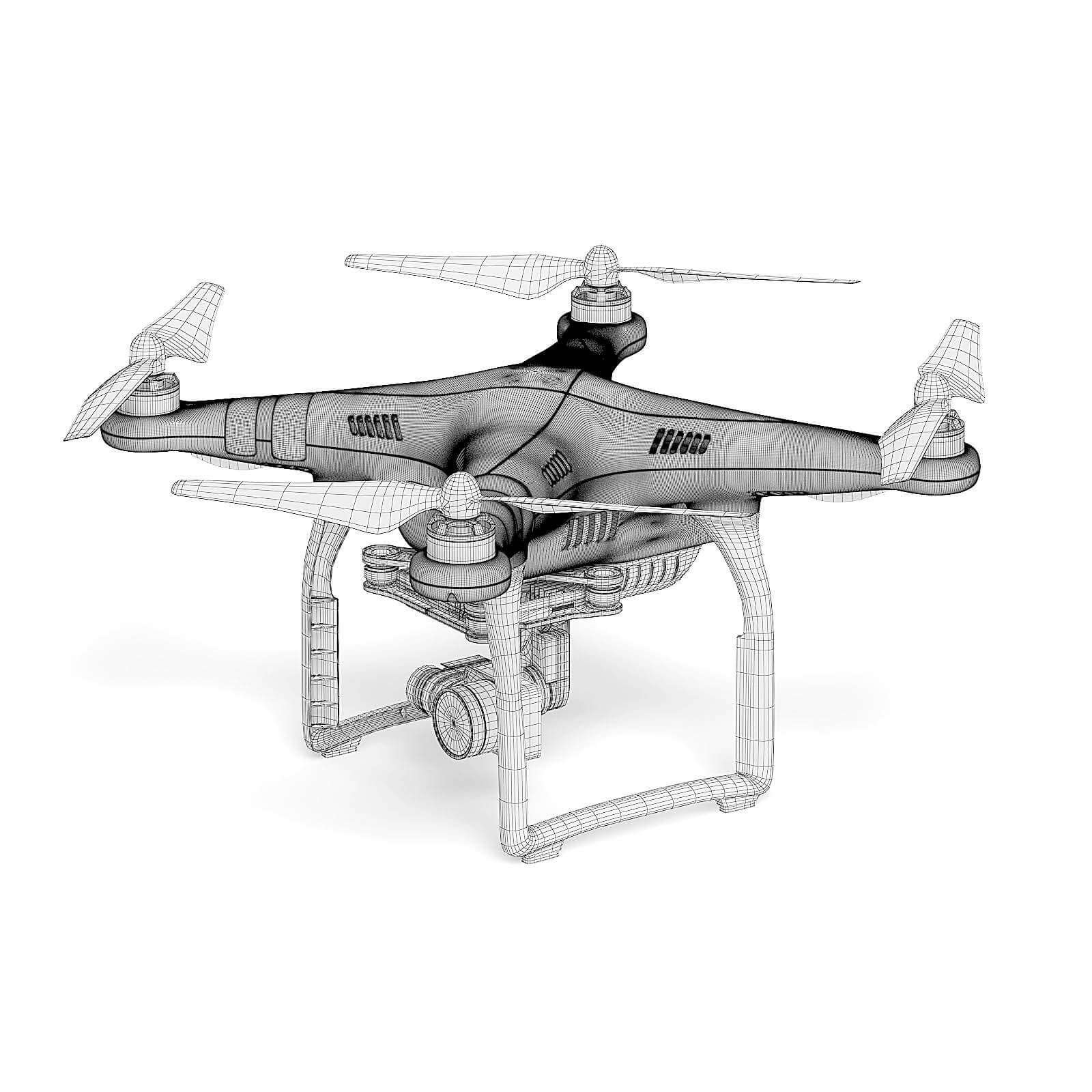 Drone - 3D Model by cgaxis