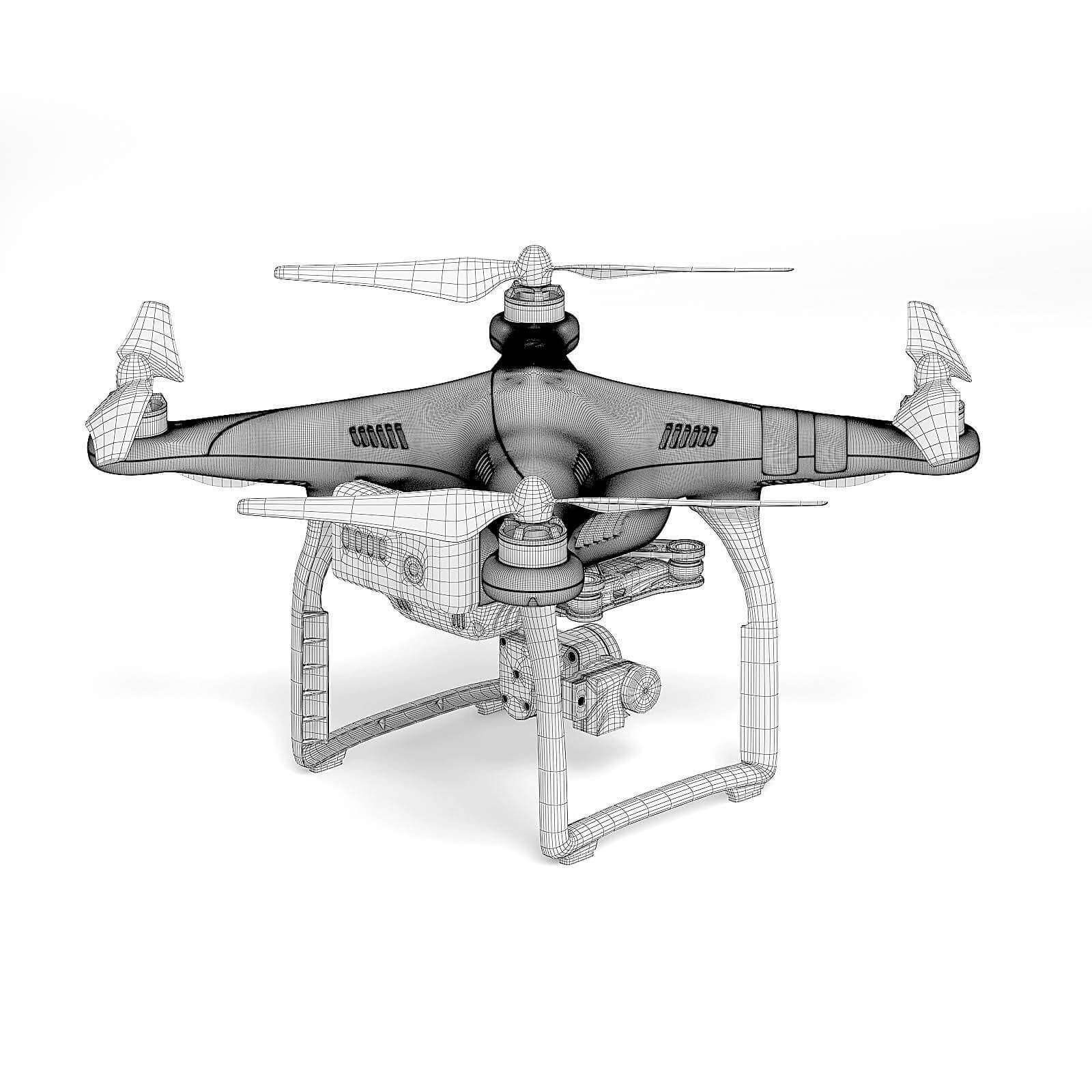 Drone - 3D Model by cgaxis