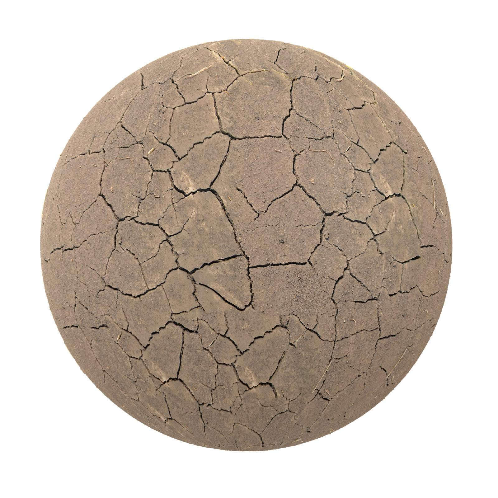 Dry Cracked Dirt PBR Texture by cgaxis
