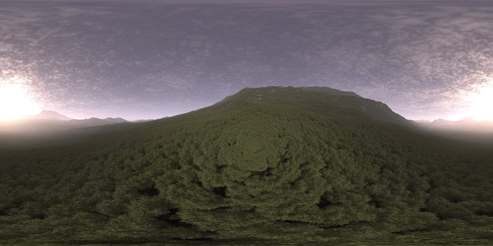Early Evening Hill HDRI Sky - HDR Image by cgaxis