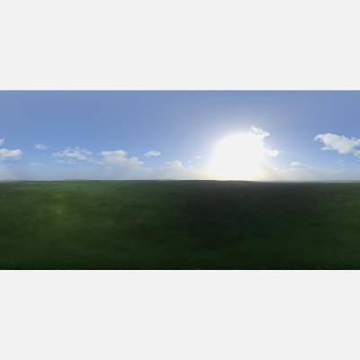 Early Midday Grass Field HDRI Sky - HDR Image by cgaxis