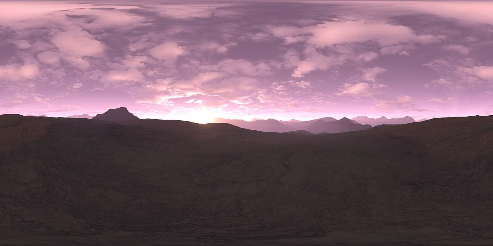 Early Morning Desert HDRI Sky - HDR Image by cgaxis