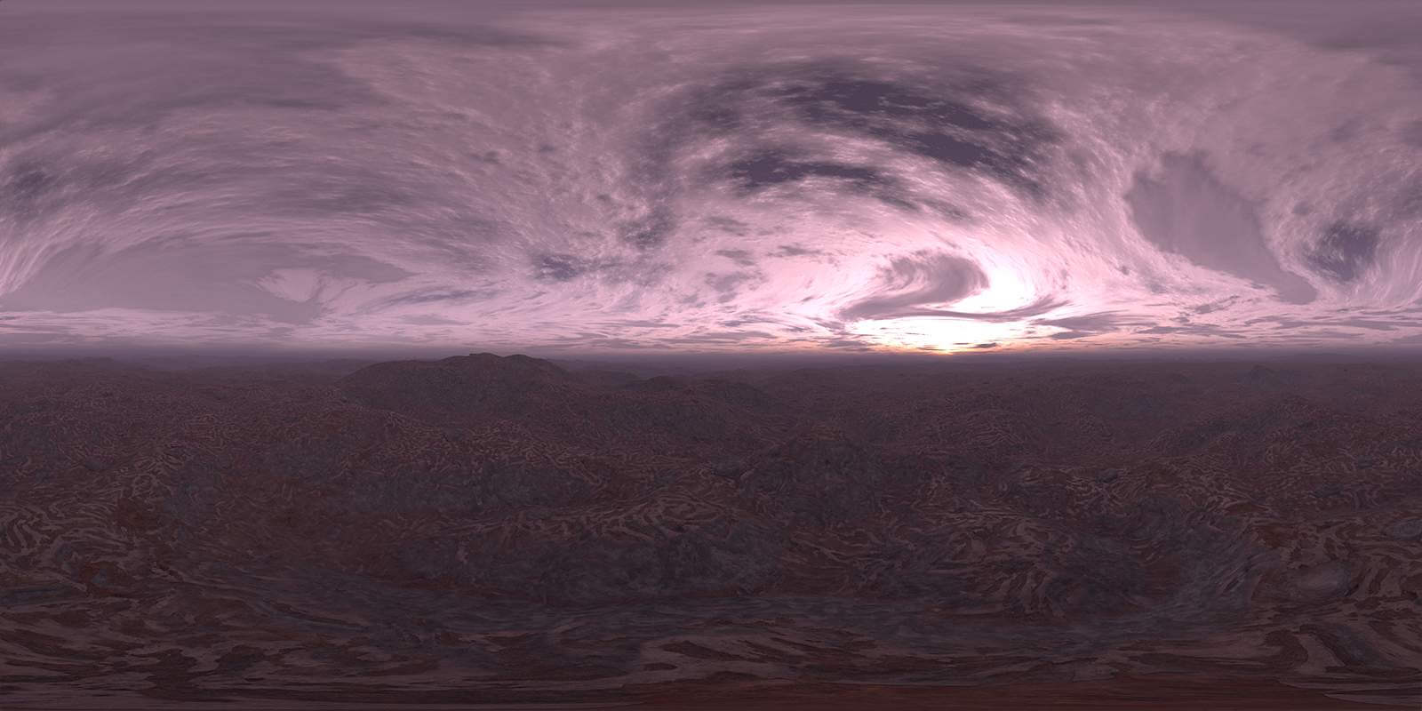 Early Morning Desert HDRI Sky - HDR Image by cgaxis