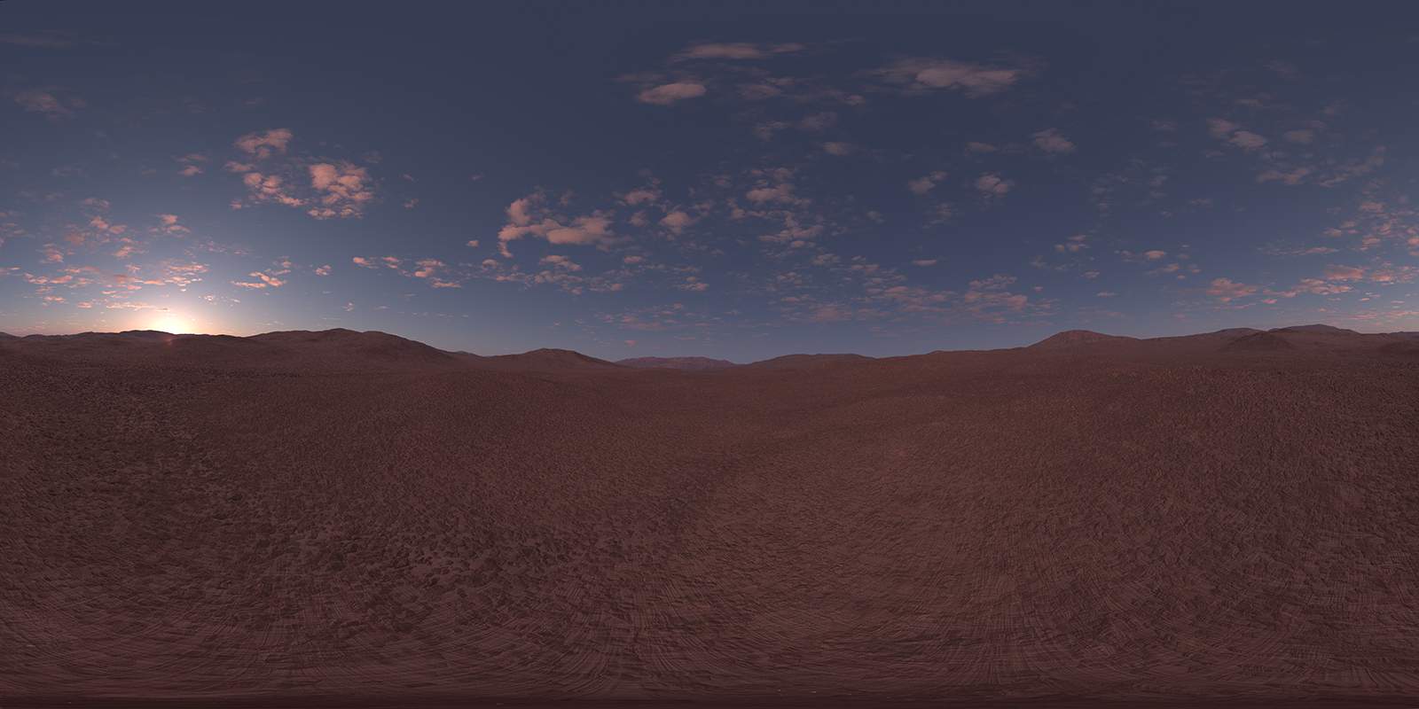 Early Morning Desert HDRI Sky - HDR Image by cgaxis