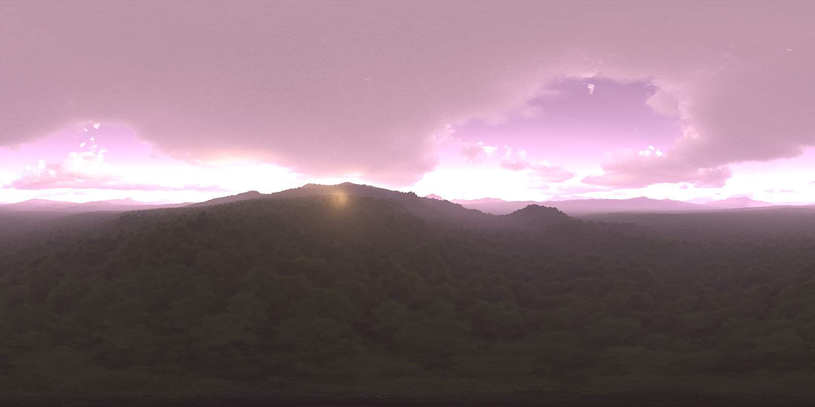 Early Morning Forest HDRI Sky - HDR Image by cgaxis