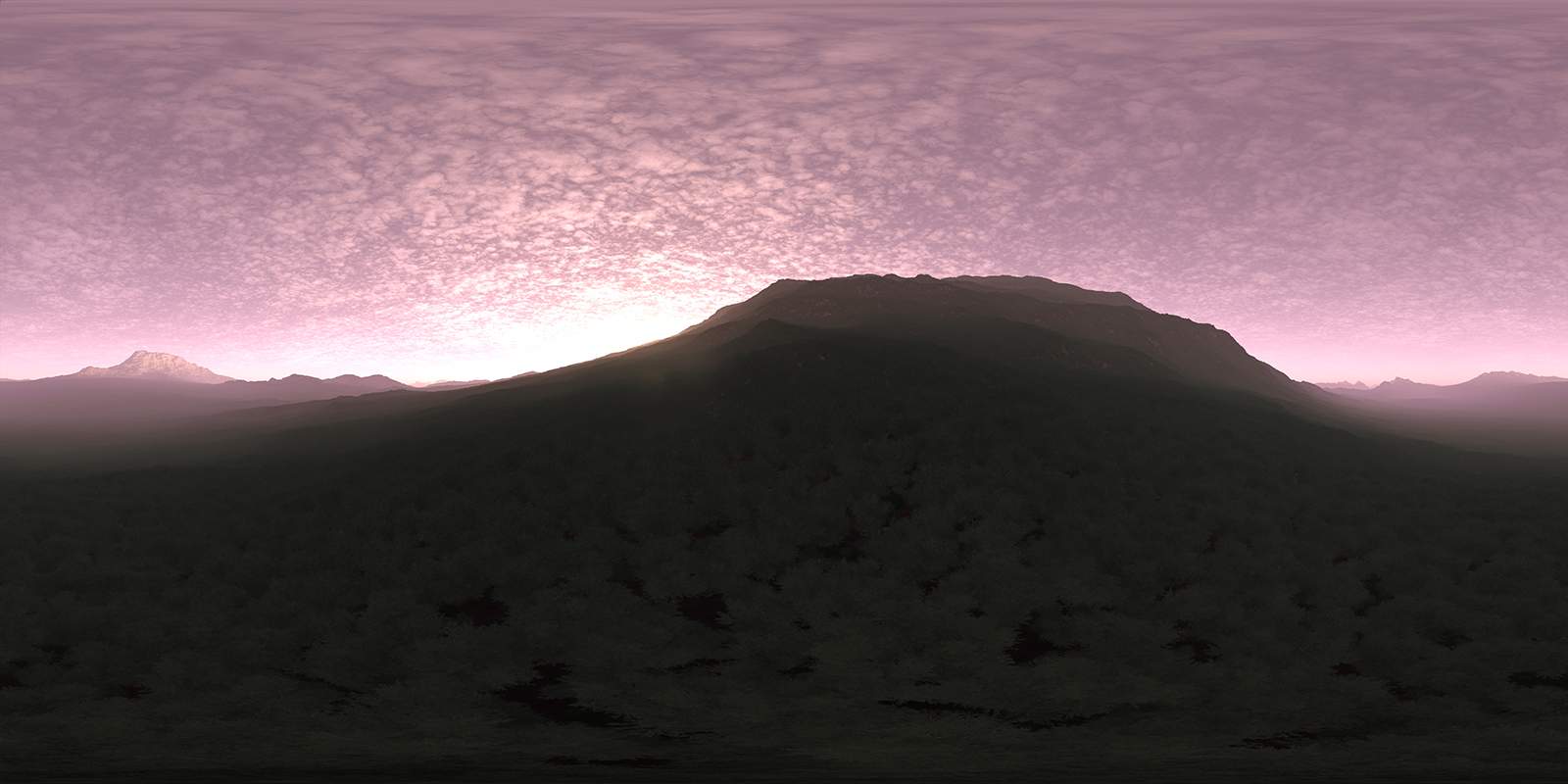 Early Morning Hill HDRI Sky - HDR Image by cgaxis