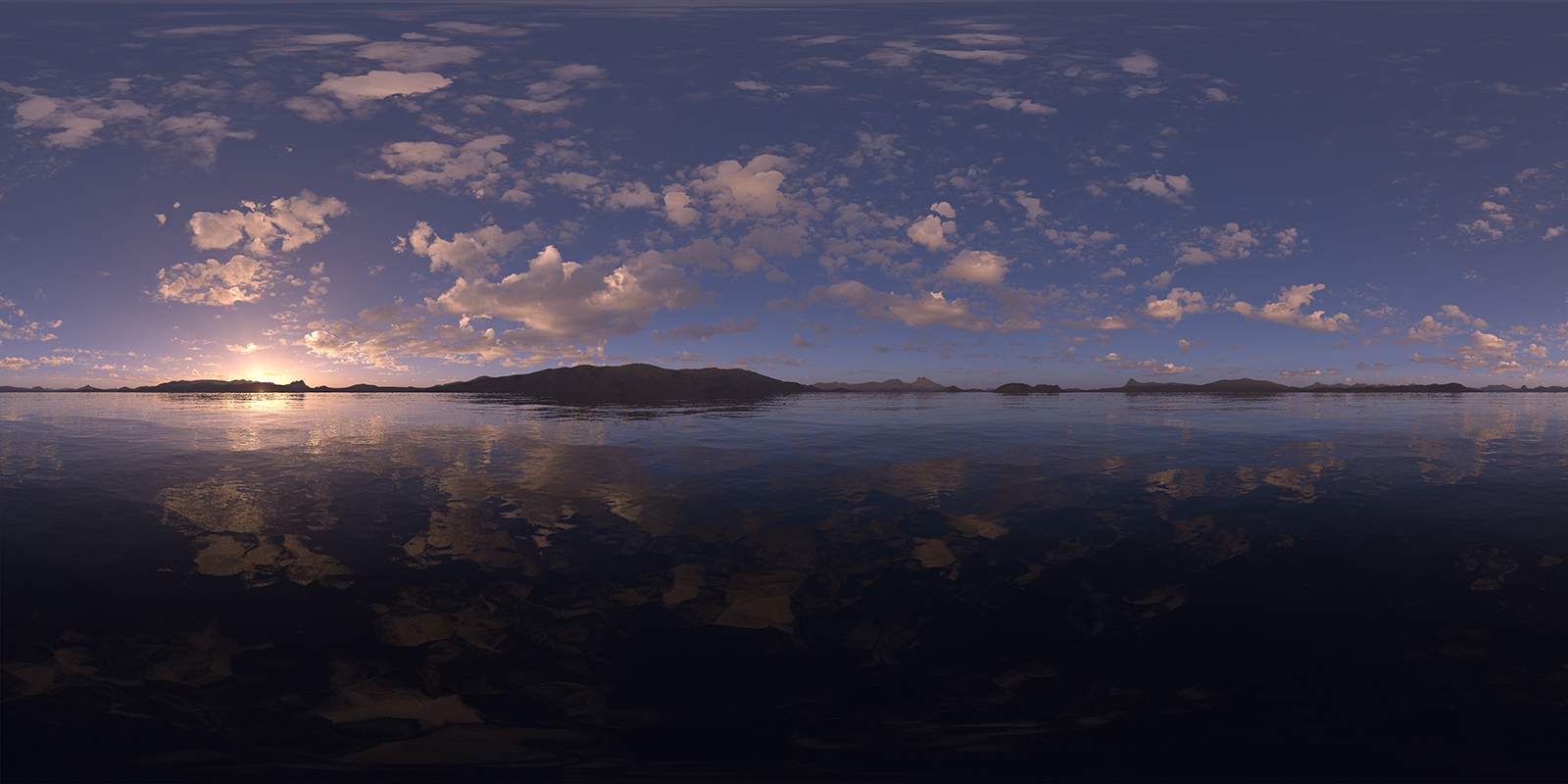 Early Morning Lake HDRI Sky - HDR Image by cgaxis