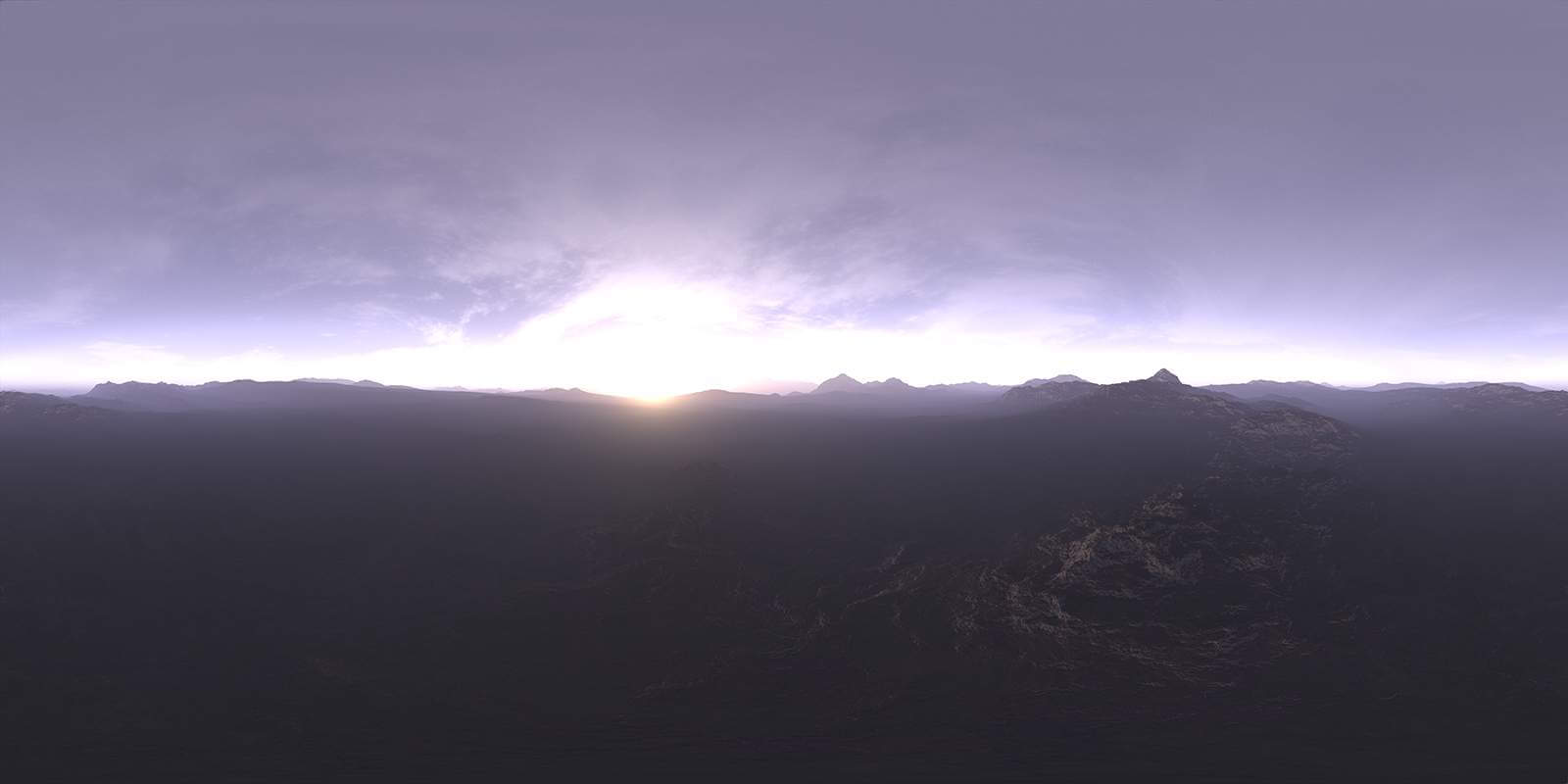 Early Morning Tundra HDRI Sky - HDR Image by cgaxis