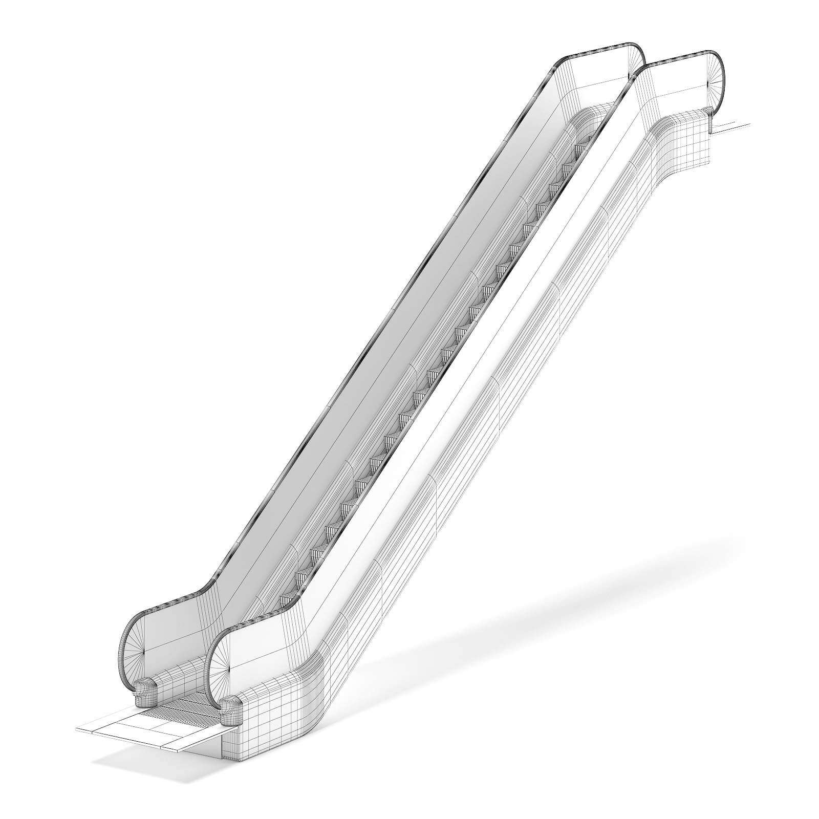 Escalator - Free 3D Model by cgaxis