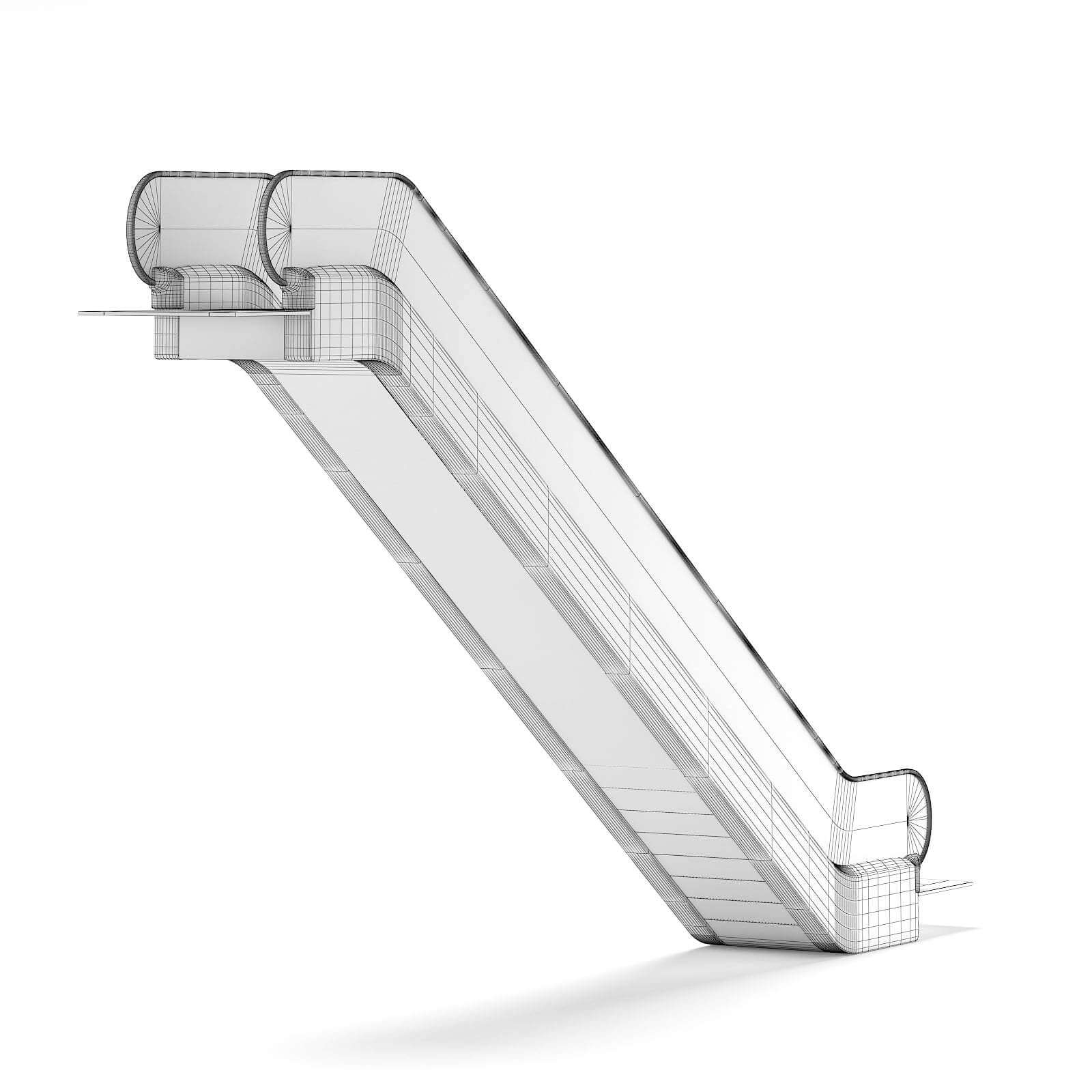 Escalator - Free 3D Model by cgaxis