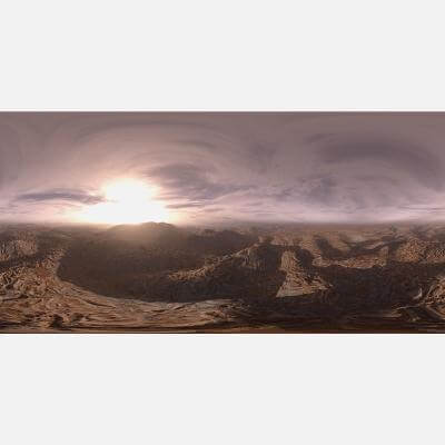 Evening Desert HDRI Sky - HDR Image by cgaxis