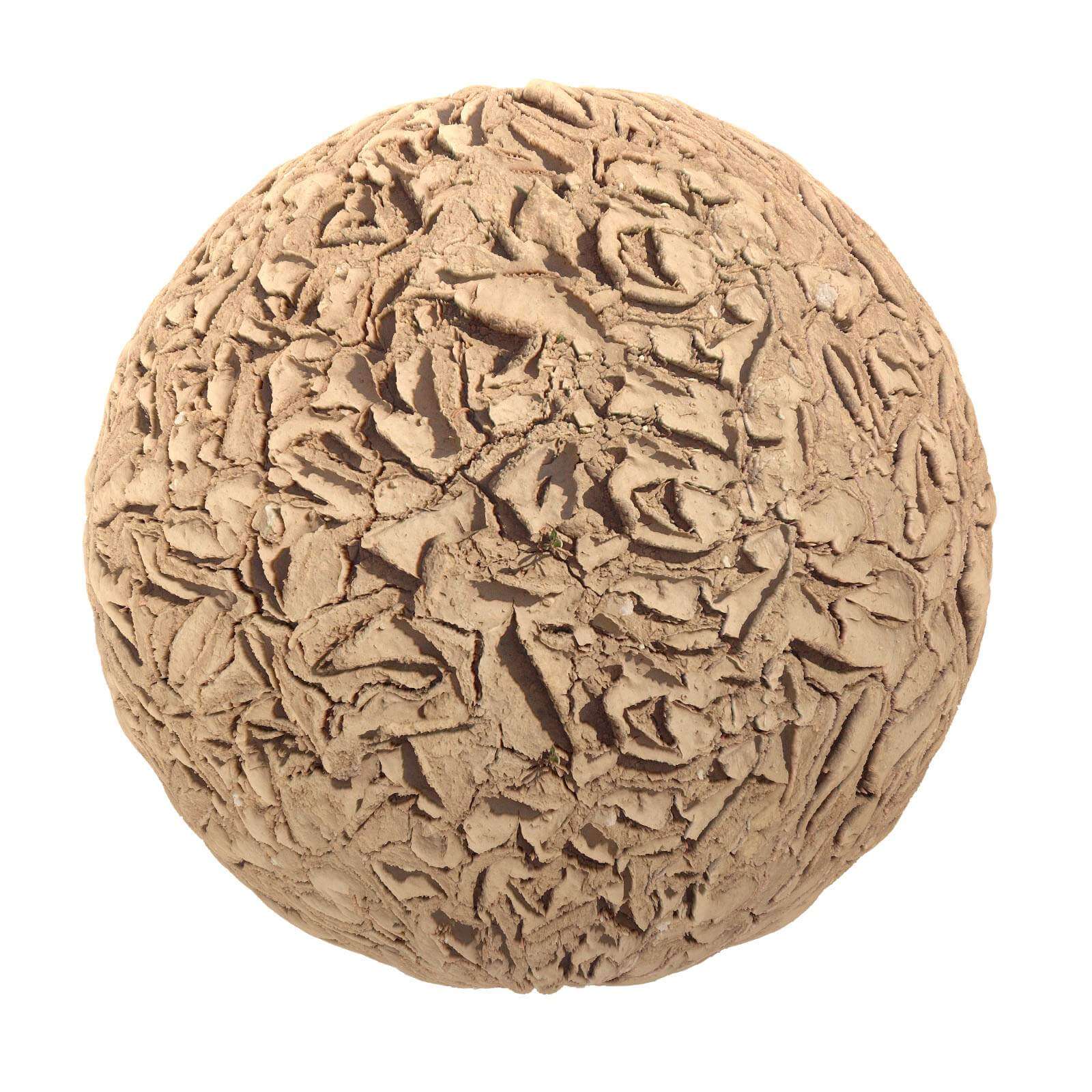 Flaky Dry Mud PBR Texture by cgaxis