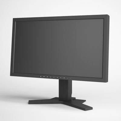 Flatscreen Monitor - 3D Model by cgaxis