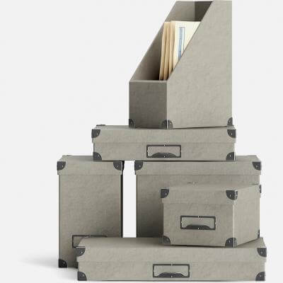 Grey Boxes - 3D Model by cgaxis