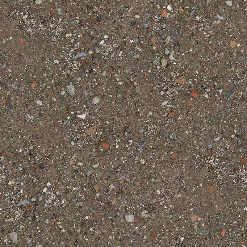 Grey Dirt with Stones PBR Texture by cgaxis