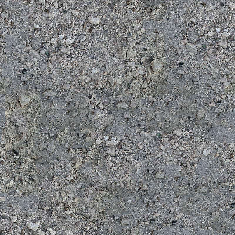 Grey Dirt with Stones PBR Texture by cgaxis