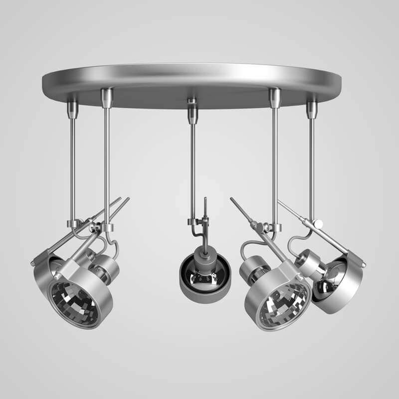 Halogen Lamp Set 34 - 3D Model by cgaxis
