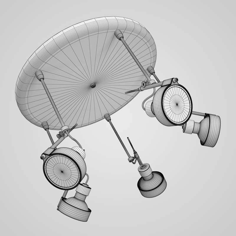 Halogen Lamp Set 34 - 3D Model by cgaxis