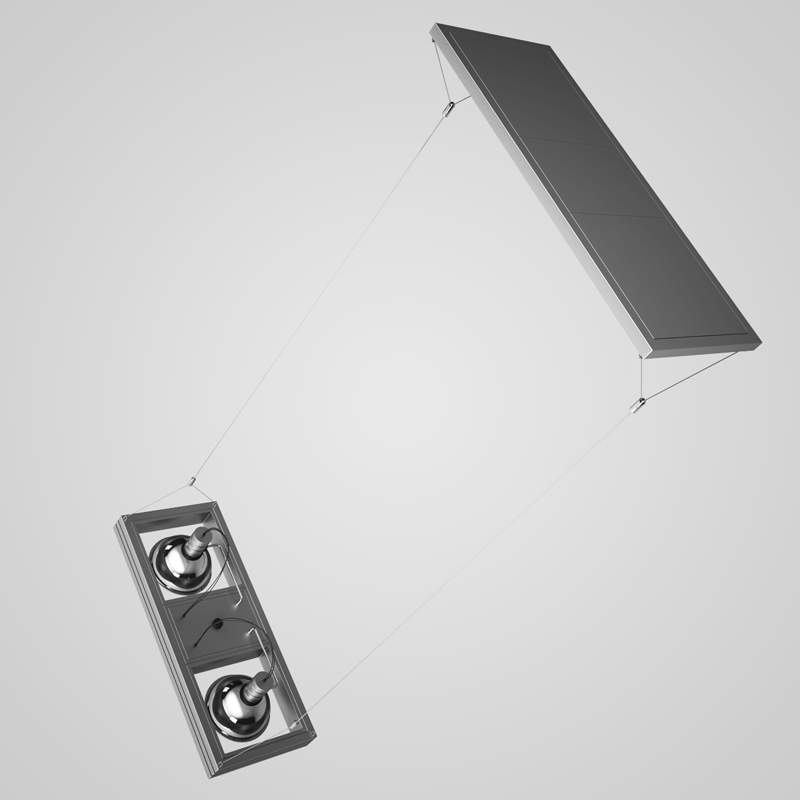 Hanging Halogen Lamps 14 - 3D Model by cgaxis