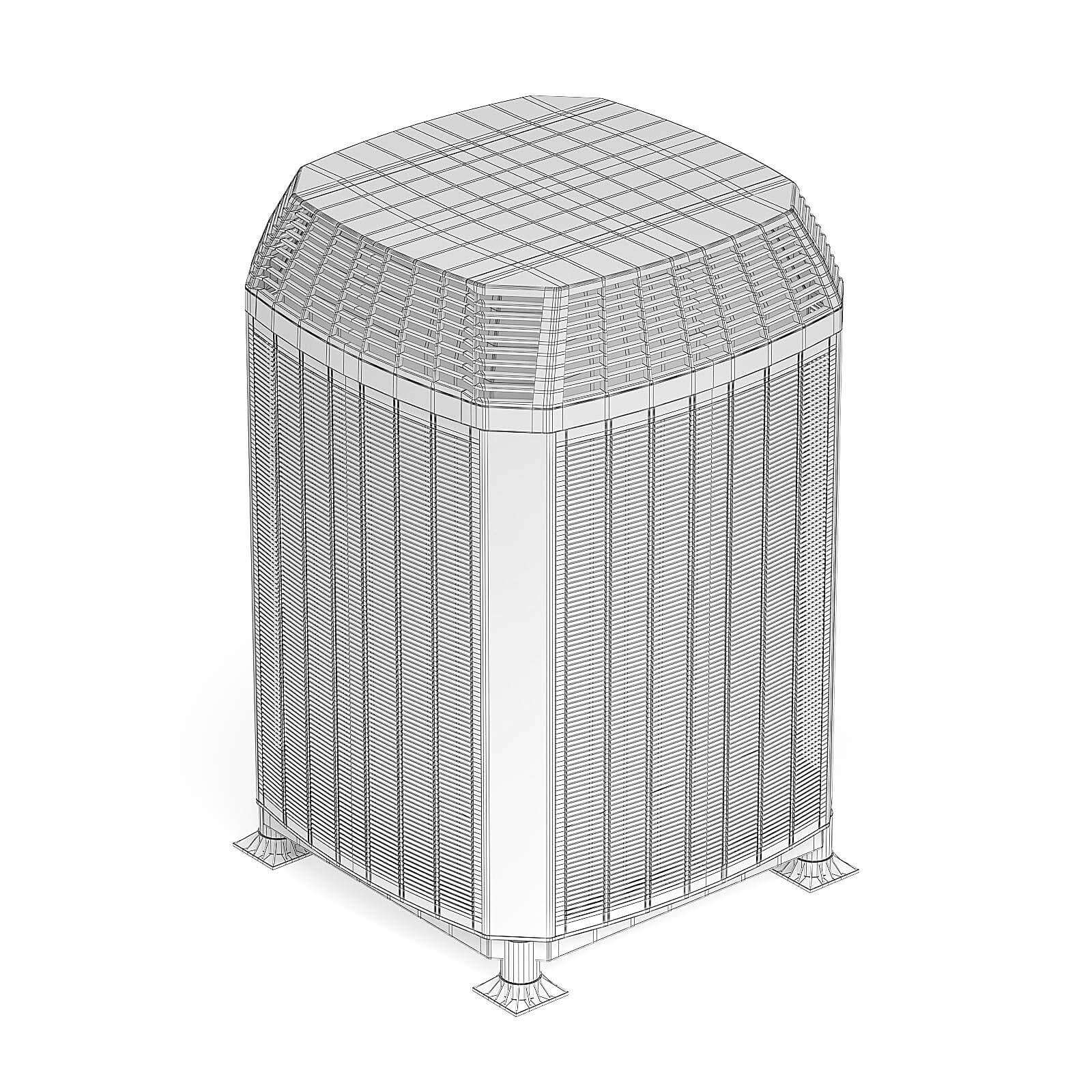Heat Pump - 3D Model by cgaxis