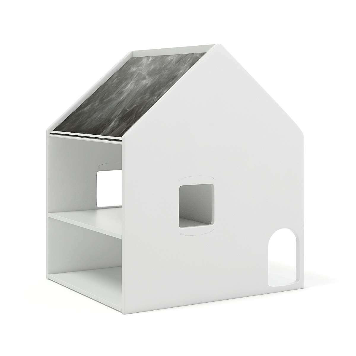 House Shape Shelf with Blackboard - 3D Model by cgaxis