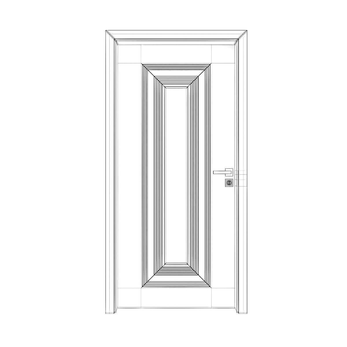 Interior Door - 3D Model by cgaxis