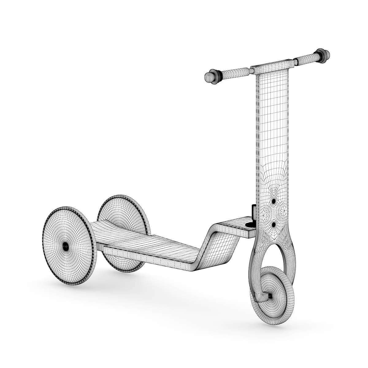 Kids Scooter - 3D Model by cgaxis